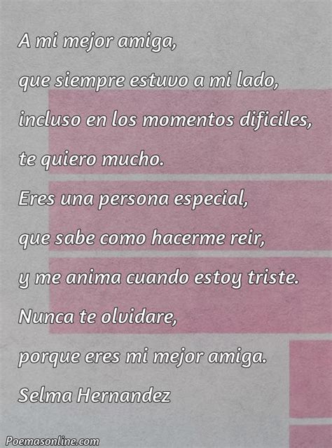 Un Poema Para Una Amiga