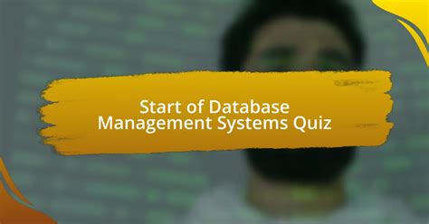 Database Management Systems Quiz Saltedandhung Sg