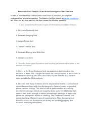 Forensic Science Chapter Crime Scene Investigation Crime Lab Tour Pdf Forensic Science