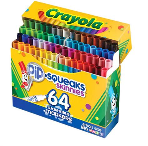 Crayola Pip Squeaks Skinnies Washable Markers 64 Colors Star Light Kuwait