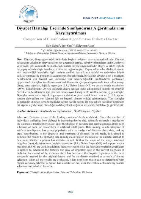 Pdf Comparison Of Classification Algorithms On Diabetes Disease