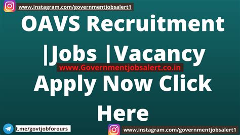 Oavs Recruitment Vacancy Jobs 2023 Apply Here Click Now
