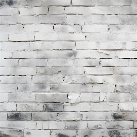 Premium Ai Image Flat Texture Of White Bricks