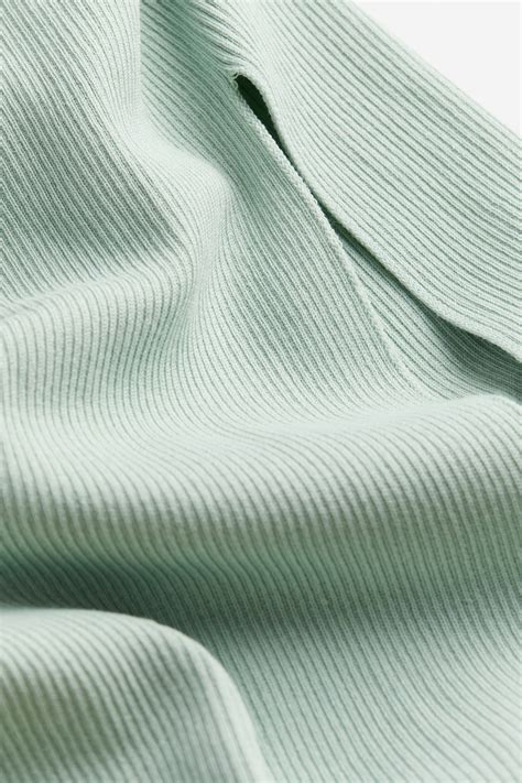 Rib Knit Bodycon Dress Mint Green Ladies Handm Gb