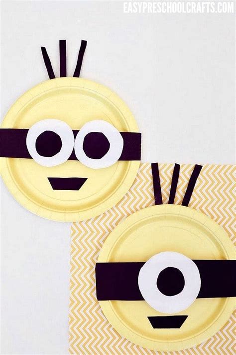 Despicable Me Crafts Are A Fun Way To Bring The Movie To Life These Paper Plate Minions Are