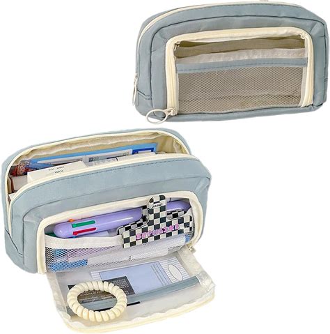 Aceiot Pencil Case Large Capacity Pencil Pouch Aesthetic