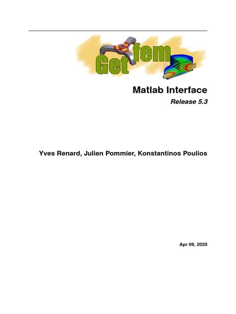 Matlab Interface Pdf Finite Element Method Basis Linear Algebra