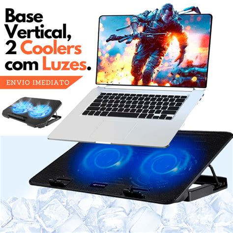 Suporte Para Notebook Com Cooler E Luzes Apoio Notebook Articulado Home Office Shopee Brasil