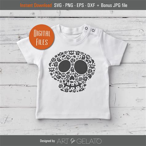 Halloween Skull Svg Smiley Skull Svg Cute Skull Svg Halloween