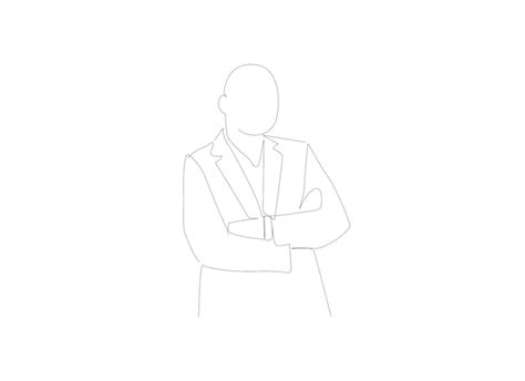 Premium Vector Man Continuous Line Art Illustration