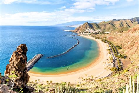 Las Teresitas Beach In Santa Cruz De Tenerife