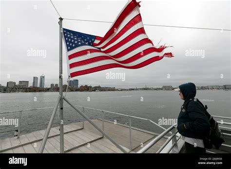 East Boston To Downtown Passenger Ferry Boston Massachusetts Stock