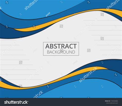 Blue Gray Wave Vector Background Design เวกเตอร์สต็อก ปลอดค่า