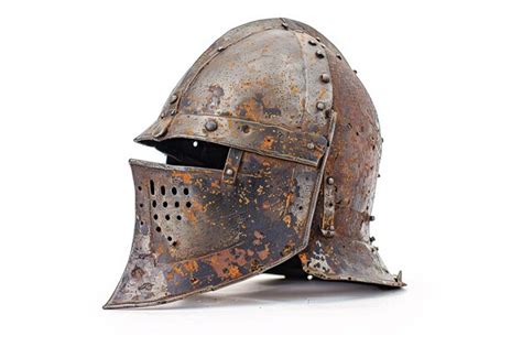 A Helmet With Rust On It Premium Ai Generated Image