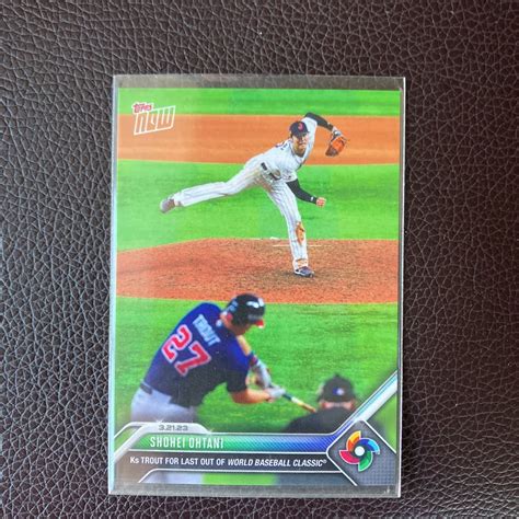 Yahooオークション 大谷翔平 2023 Topps Now Wbc決勝 伝説の瞬間 対