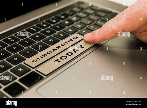 Sign Displaying Onboarding Word For Action Process Of Integrating A New Employee Into An