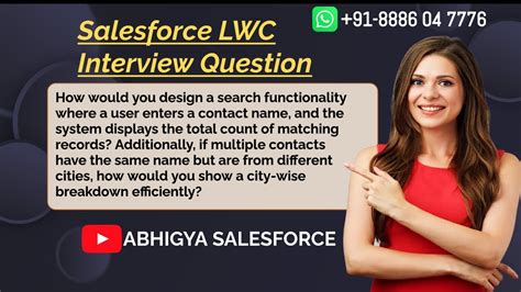 Lwc Real Time Scenarios Contacts Search With Name By Cities Youtube