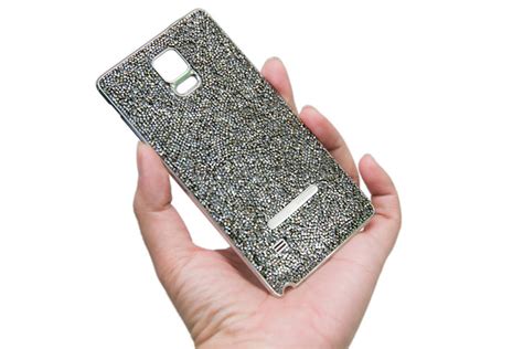 最閃耀開箱！note 4 施華洛世奇 Swarovski 閃亮水晶背蓋 耀眼銀 3c 達人廖阿輝