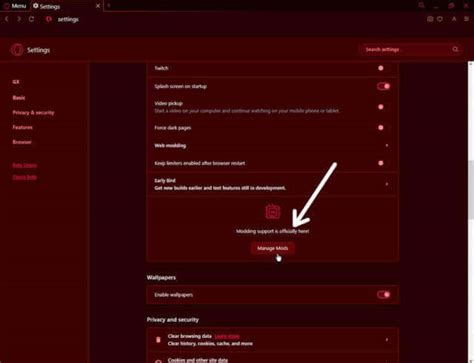 How To Use Opera GX Mods