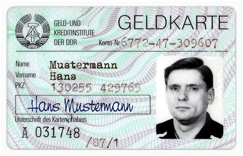 Geldkarte Der Ddr Ddr Designcom