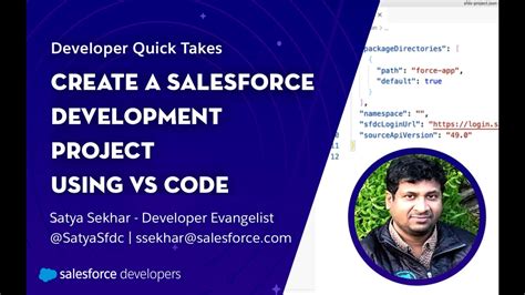 Create A Salesforce Development Project With Vs Code Developer Quick Takes Youtube