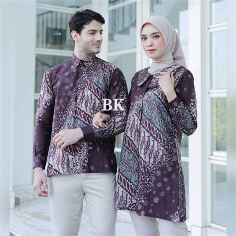 Jual Batik Couple Modern Set Pakaian Couple Baju Batik Couple Pasangan