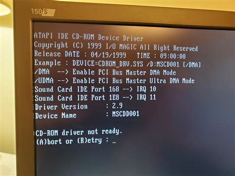 Driver Error With A New Cd Rom Drive In Ms Dos 6 22 R Dos