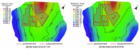 Groundwater Contour Map Of The Lower Aquifer System For Different Download Scientific Diagram