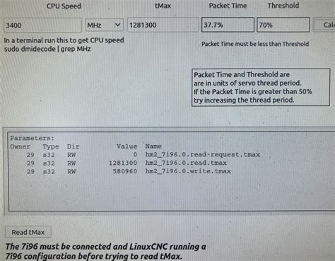 Latency Issue 7i96e Linuxcnc