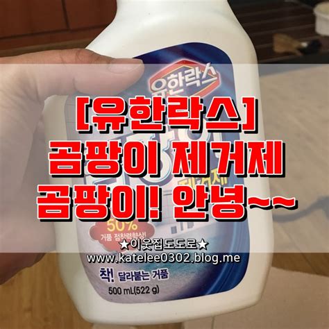 유한락스곰팡이 제거제 곰팡이 안녕~~ 네이버 블로그