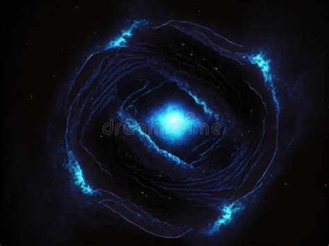 Dark Matter Mysterious Illustration Of The Dark Matter Explosion And