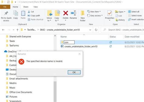 How To Create A Hidden Nearly Undeletable Folder In Windows