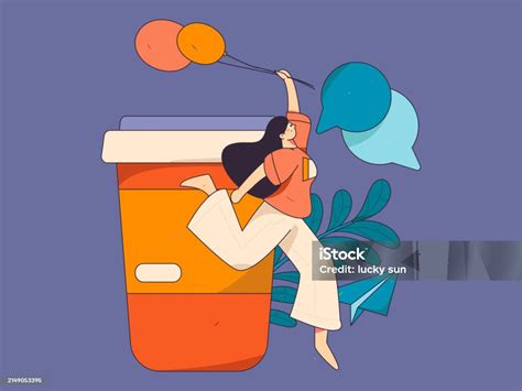 Virtual Characters Social Communication Concept Business Flat Vector