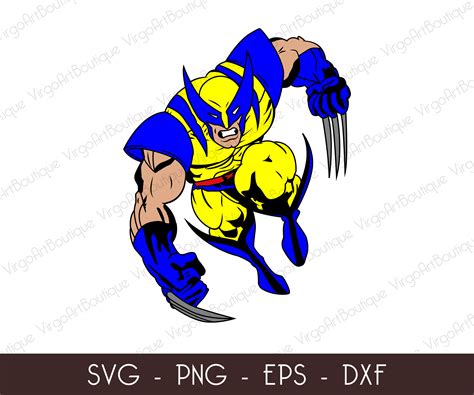 X Men Cartoon Svg Png Eps Dxf Wolverine Svg Marvel Svg Etsy