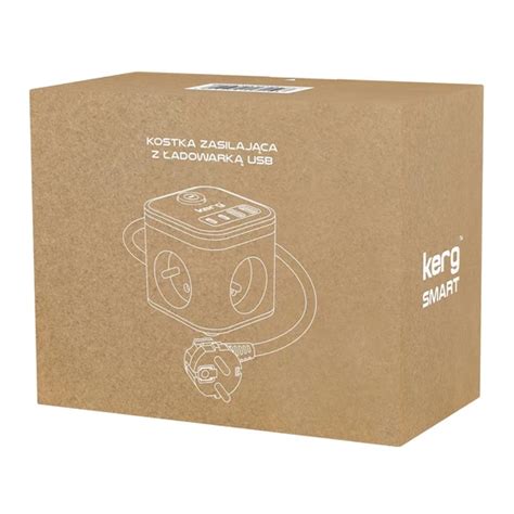 Kerg Smart 3 Socket Power Strip Usb Ausb C Charger 15m 3×15mm2