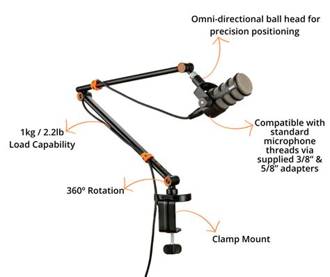 Microphone Arms For Broadcasters Podcasters Vloggers And Content