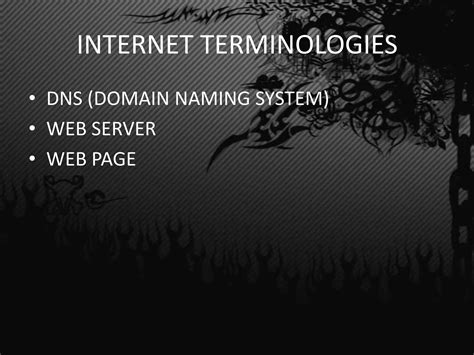 Internet Terminologies Pptx