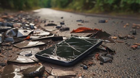 Premium Photo Broken Mobile