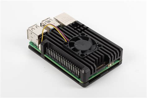 Aluminum Heatsink Case With Single Fan For Raspberry Pi 5 Melopero
