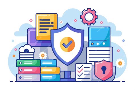 A Shield With A Check Mark Symbol On Top Representing Data Protection And Verification In A