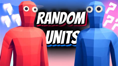 Random Units 1v1 Totally Accurate Battle Simulator Youtube