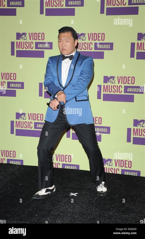 South Korean Rapper Psy Poses At The Mtv Video Music Awards Photo Press Room At Staples Centre