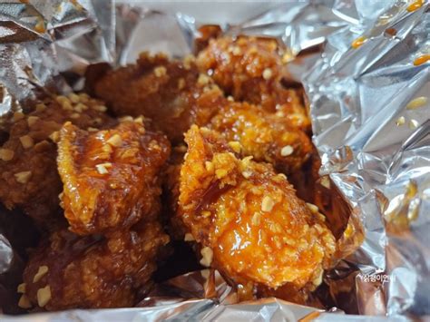 내돈내산 Bbq치킨 양념반 후라이드반 감자튀김 후기 네이버 블로그