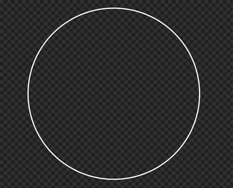 Circle White Line Border FREE PNG Citypng