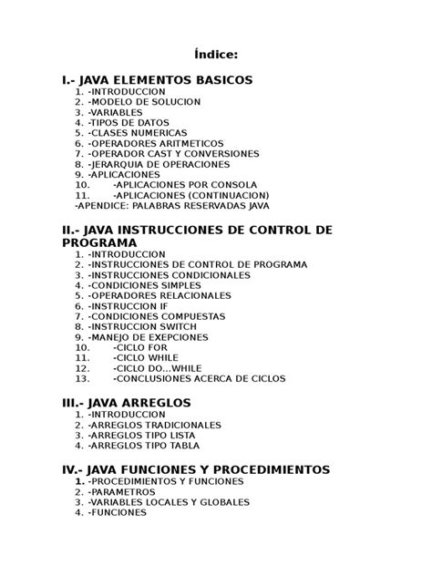 Manual Programacion Java Pdf Programa De Computadora Programación