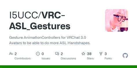 Releases I5UCC VRC ASL Gestures GitHub