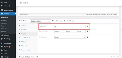 How To Set Minimum Weight For A Specific Country In Woocommerce Cart