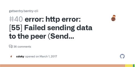 Error Error 55 Failed Sending Data To The Peer Send Failure