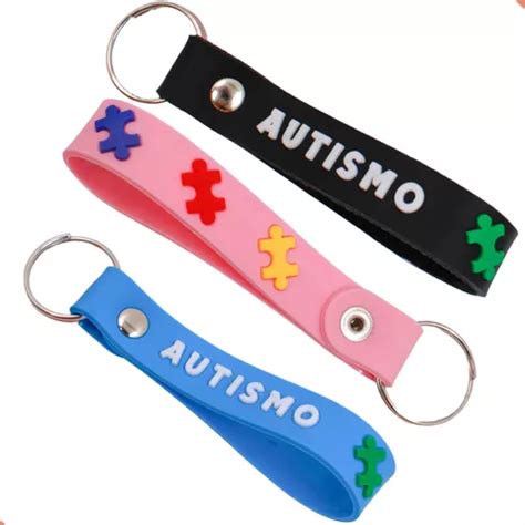 Kit Peças Autismo Cordão Pulseira Chaveiro Autista Amor MercadoLivre