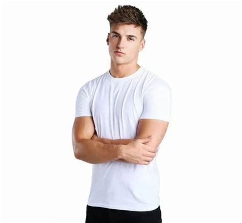 Plain Polyester Mens Sublimation T Shirt Round Collar At Rs 85 Piece